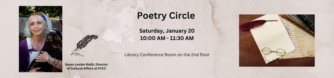 2024 JAN Poetry Workshop Series – Banner – West Milford Township Library